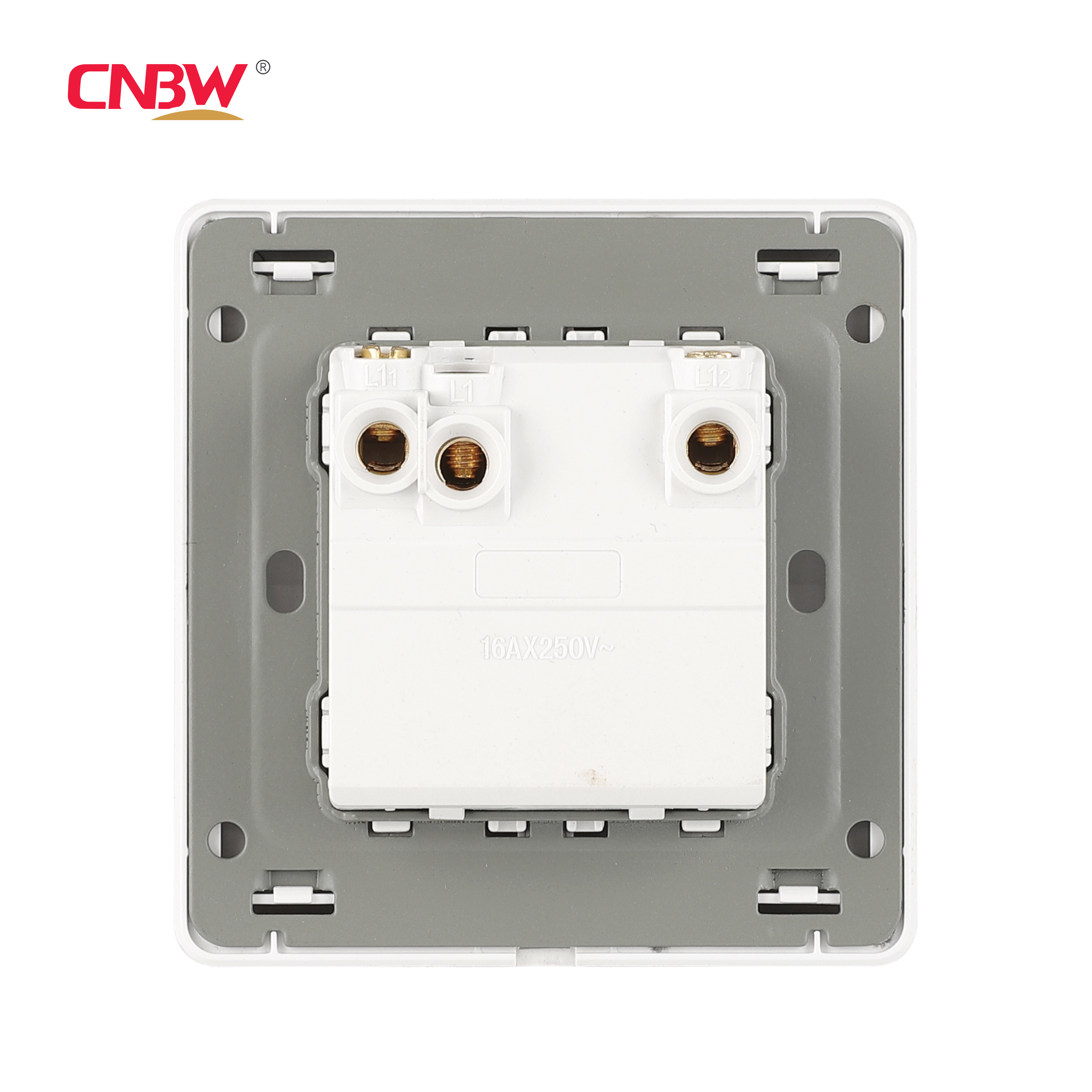 CNBW Standard Electrical 220v-250v 16A UK PC Wall Switch with Big ...